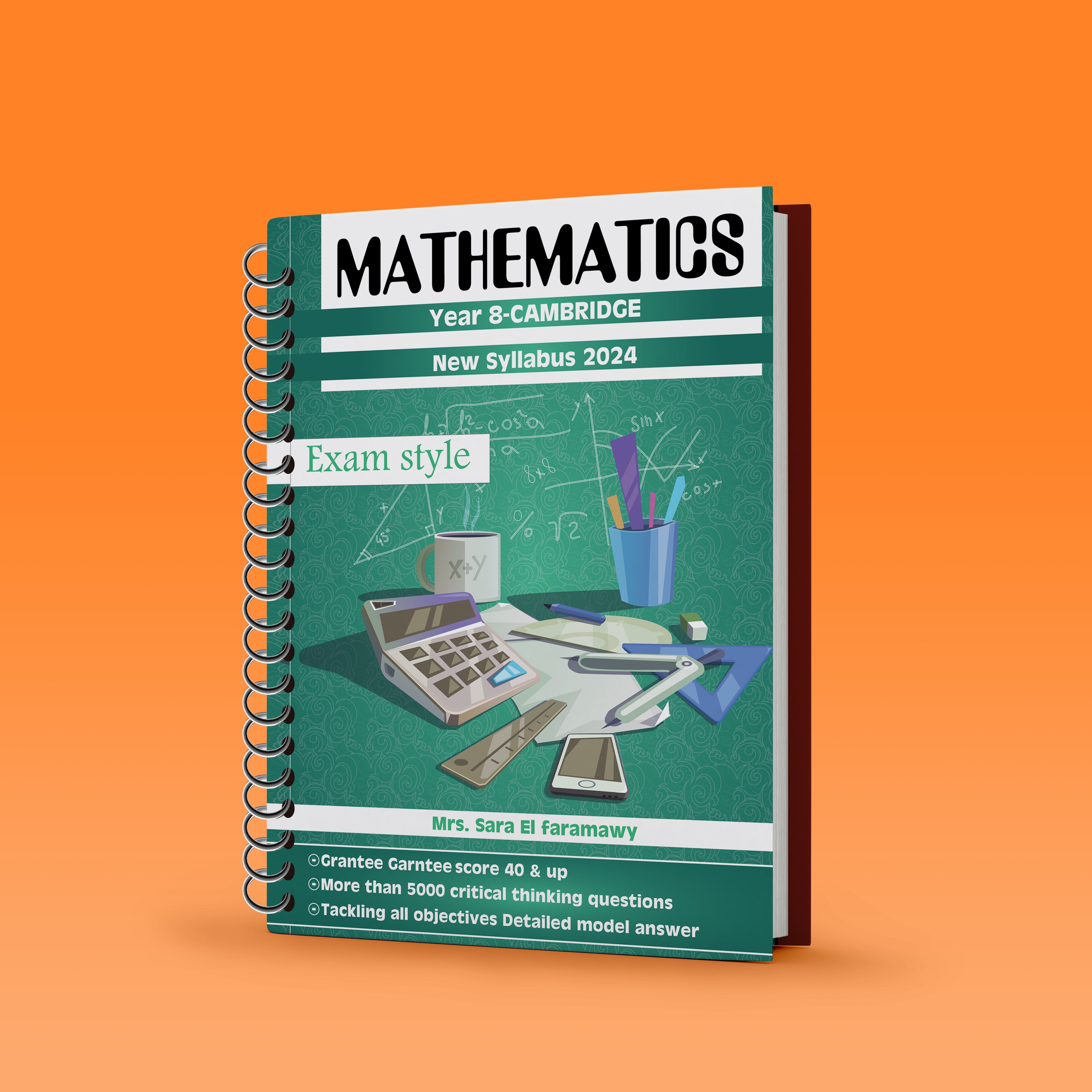 Cambridge Checkpoint 2 Year 8 Maths (0862) Exam StyleQuestions Sara El ...